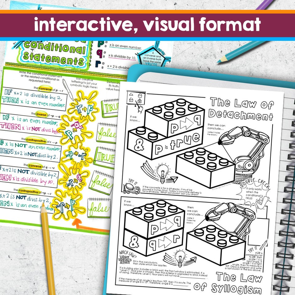 Conditional Statements Doodle Notes – Math Giraffe Shop