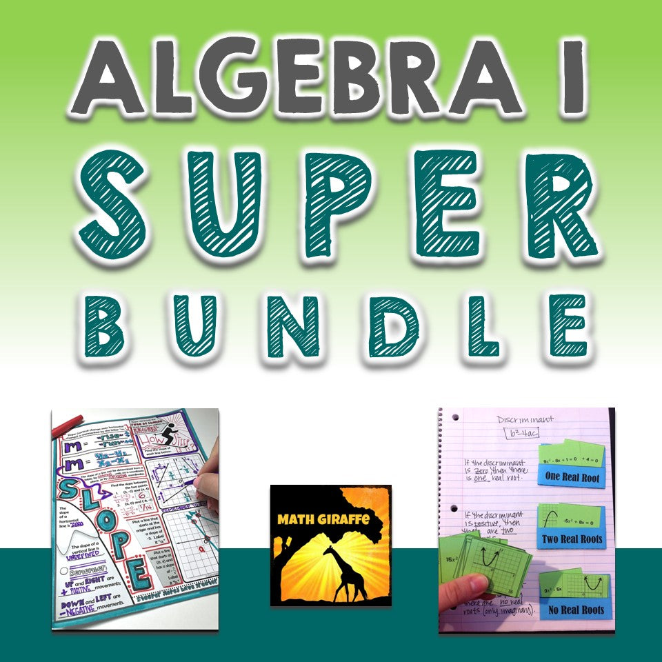 Algebra 1 Super Bundle – Math Giraffe Shop