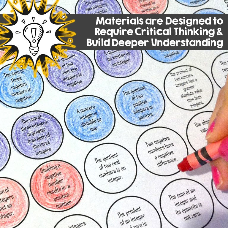 Integers Activity Bundle: Games, Notes, Practice, & Puzzles – Math ...