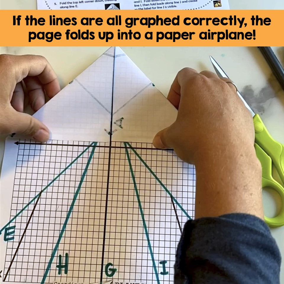 Coordinate PLANES: Paper Airplanes from Linear Equations – Math Giraffe ...
