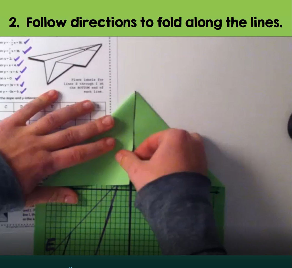 Coordinate PLANES: Paper Airplanes from Linear Equations – Math Giraffe ...