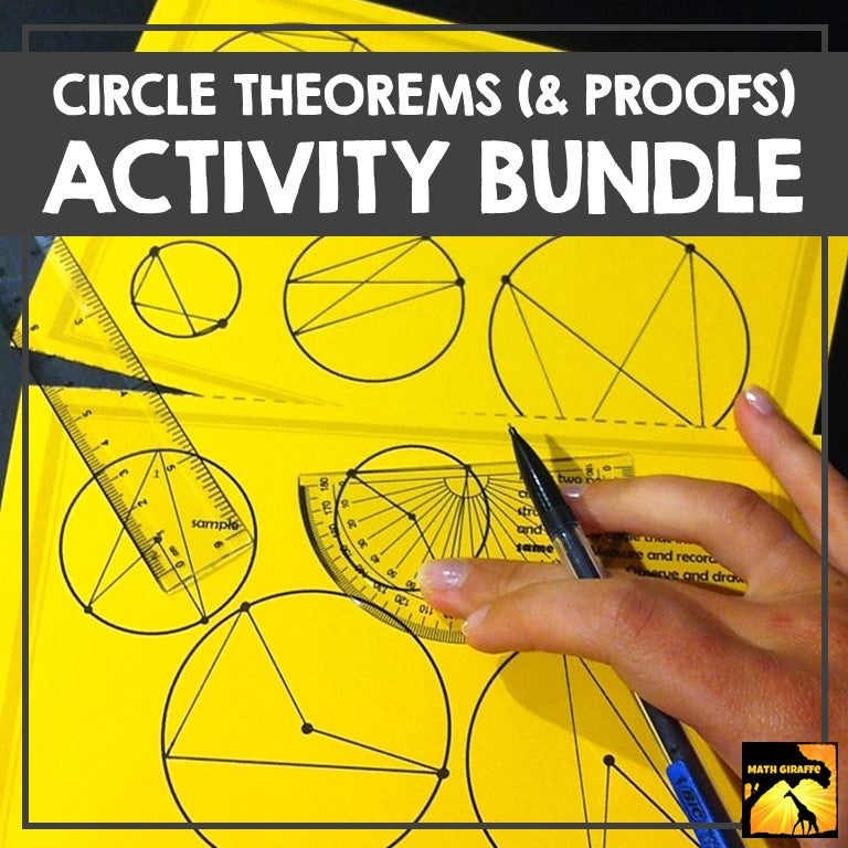 Circle Theorems Bundle: Activities, Proofs, Puzzles & More for Circle ...