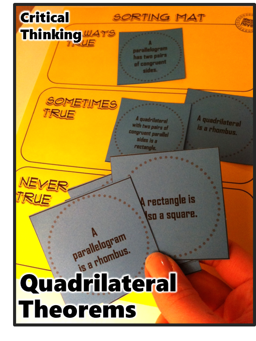 Always, Sometimes, or Never: Critical Thinking Activities for Geometry ...